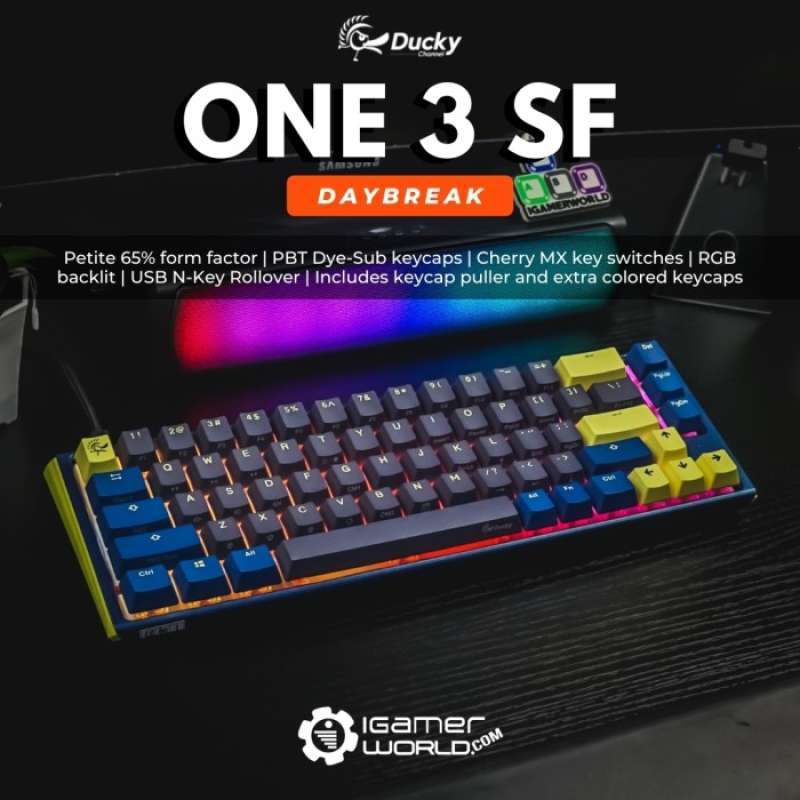 Promo Ducky One 3 Sf Daybreak Hotswapabble Rgb Mechanical Gaming Keyboard Diskon 17% di Seller ...