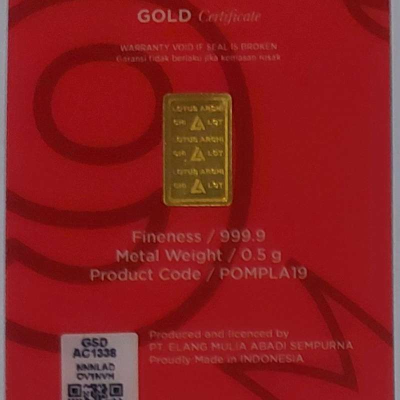 Promo Logam Mulia Lotus Archi 0.5 Gram Proud Of Merah Putih Banten ...