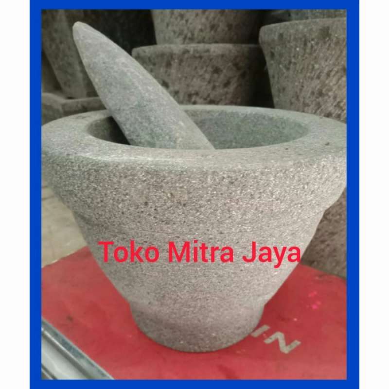 Jual Lumpang Bubut Asli Batu Ukuran 22 Cm Plus Alu Tumbukan Di Seller ...