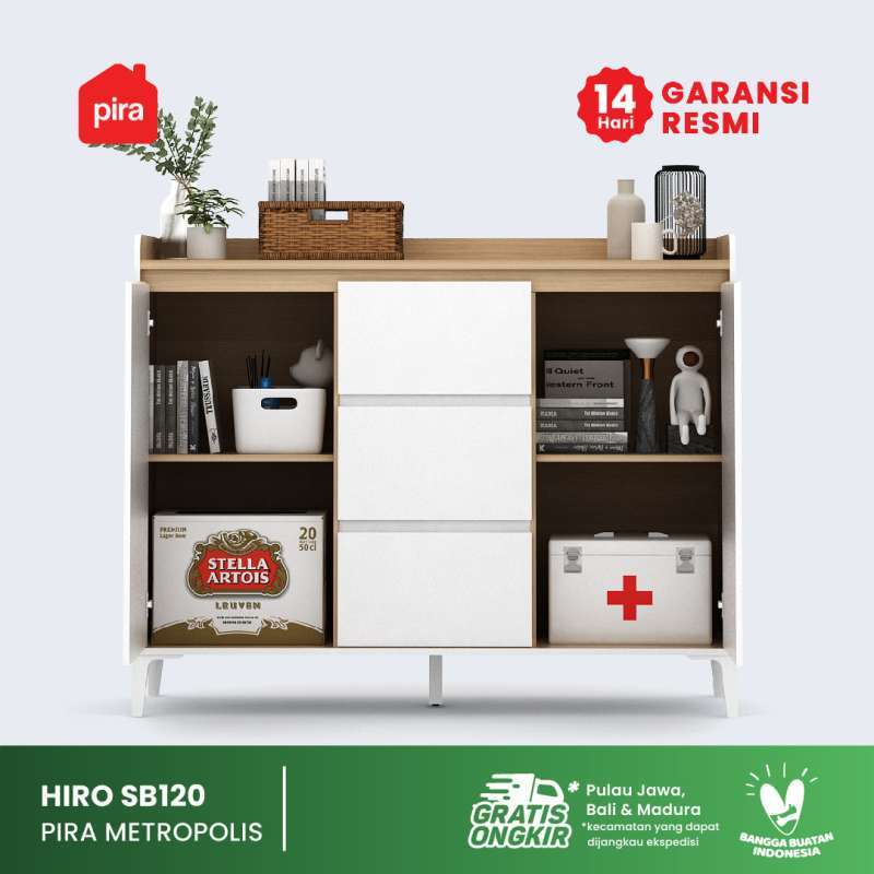 Promo Pira Metropolis Ox - Hiro Sb120 Bufet / Kabinet Dapur / Meja Tv ...