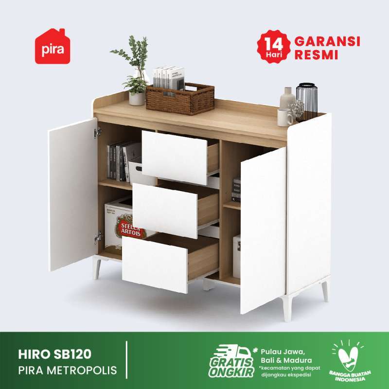 Promo Pira Metropolis Ox - Hiro Sb120 Bufet / Kabinet Dapur / Meja Tv ...