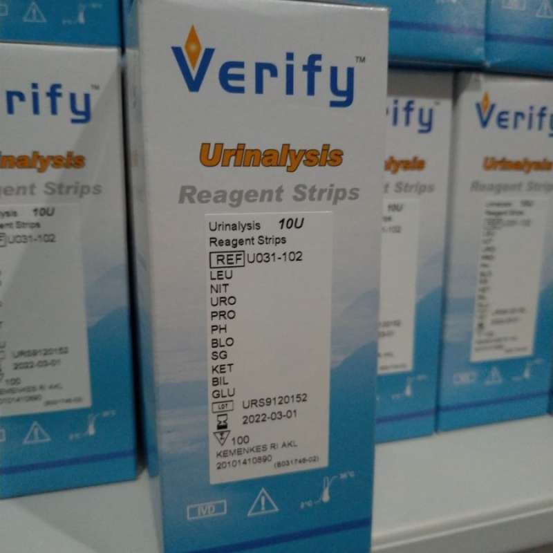 Jual Verify 10 Parameter Urinalysis Reagent Urine Strip Di Seller ...