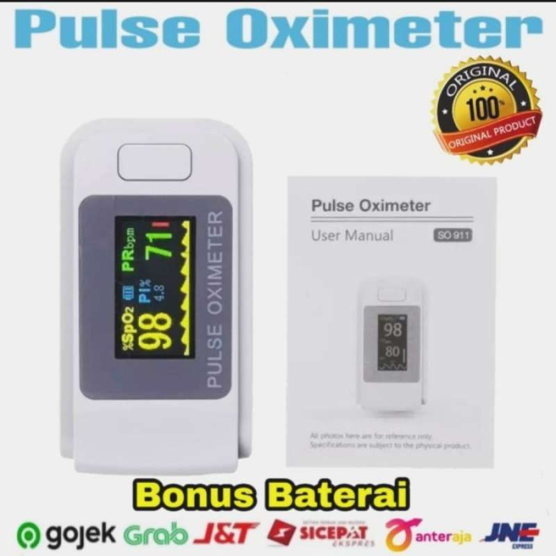 Promo Ready Pulse Oximeter Fingertip Oxymeter Spo2 Saturasi Oksigen So ...