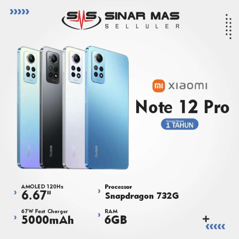 Jual Xiaomi Redmi Note 12 Pro 4g Smartphone 6gb 128gb Garansi Resmi Di Seller Sinar Mas