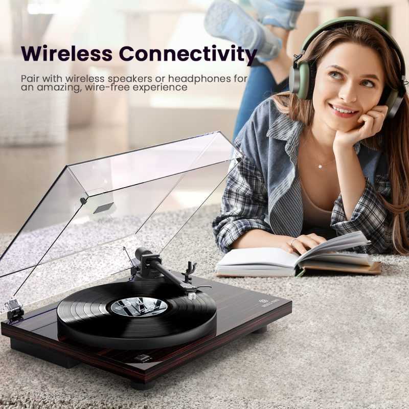 Jual Angels Horn H002bt / H002 Bt Bluetooth Turntable Vinyl Record ...