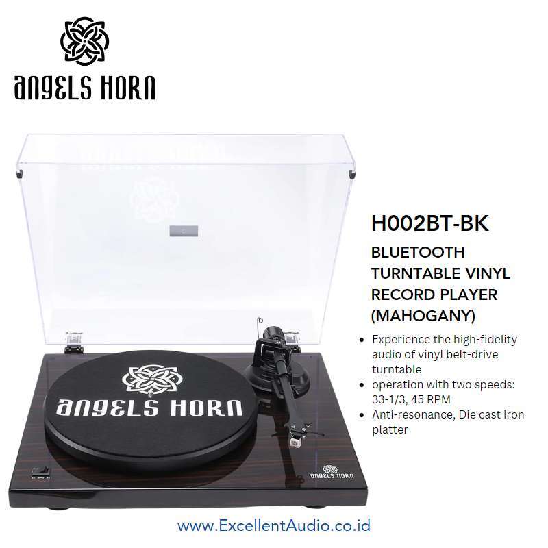 Jual Angels Horn H002bt / H002 Bt Bluetooth Turntable Vinyl Record ...
