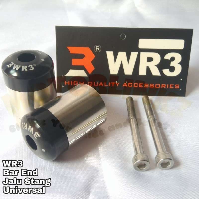 Promo Jalu Stang Bar End Balancer Stang WR3 Universal R25 Ninja CBR GSX ...