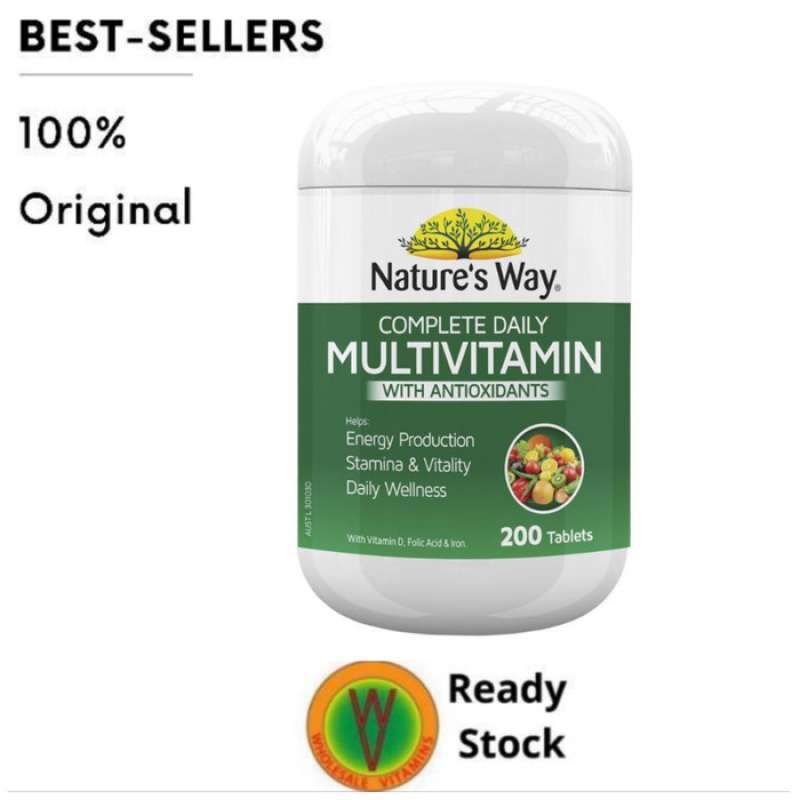 Promo Natures Way Complete Daily Multivitamin 200 Tablets Diskon 23% di ...