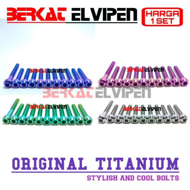 Promo Baut Titanium Set Bak Cvt Yamaha Nmax Old 2015 - 2019 Diskon 33% ...
