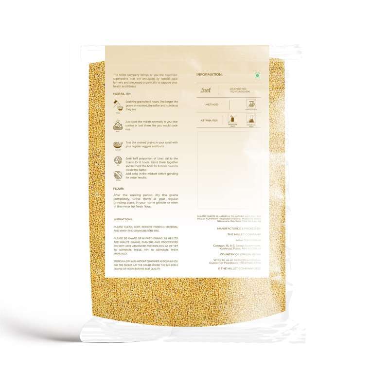 Jual The Millet Company Unpolished Foxtail Millet Kangni, Korralu ...