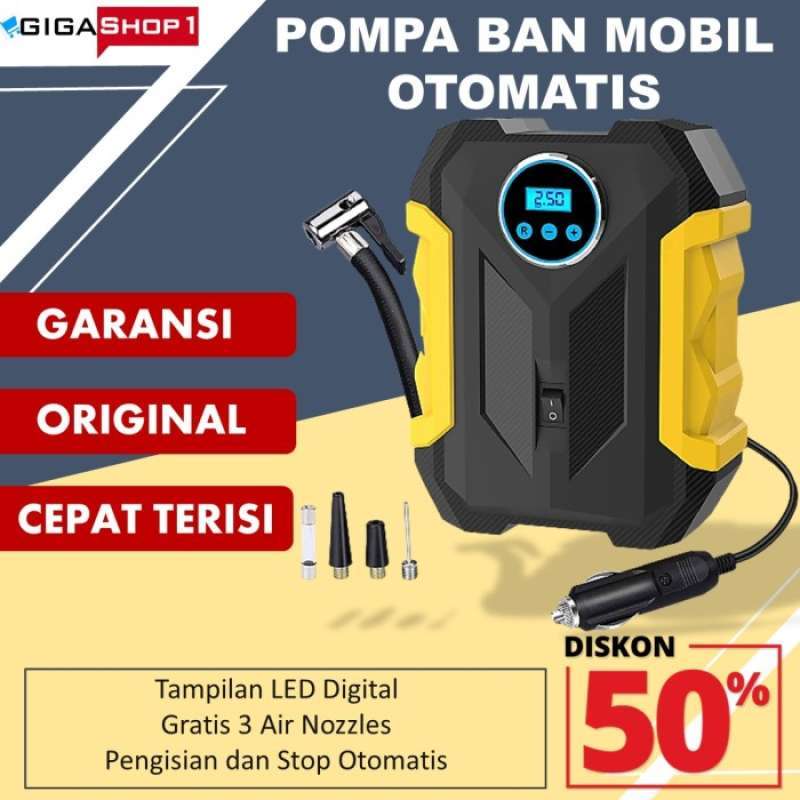Promo Pompa Ban Mobil Truk Motor Elektrik Cek Tekanan Angin Dital ...