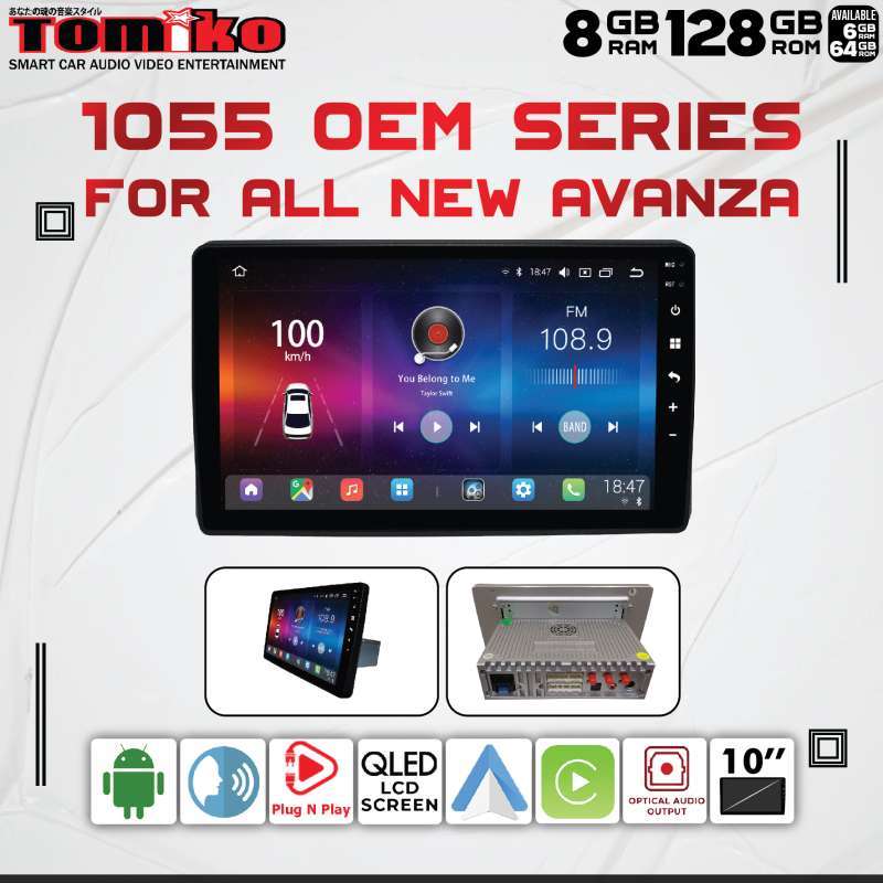 Jual Head Unit Android Tomiko OEM Series for All New Veloz 2022 di ...