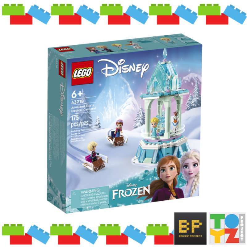 Jual LEGO 43218 Disney - Anna and Elsa s Magical Merry-Go-Round ...