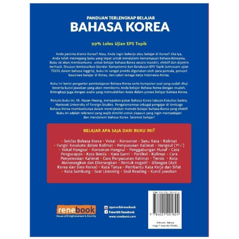 Promo Buku Panduan Terlengkap Belajar Bahasa Korea - Dasar Lengkap Menguasai Diskon 23% Di ...