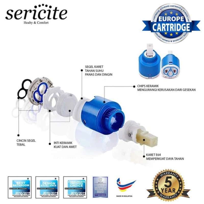Jual Sericite Paket Lengkap Shower Mandi Kran Mixer Air Panas Dingin Di ...