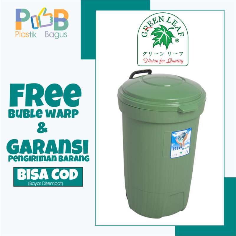 Promo Tempat Sampah 120 liter tong sampah Kotak Sampah green leaf BIO ... Promo Tempat Sampah 120 liter tong sampah Kotak Sampah green leaf BIO ...