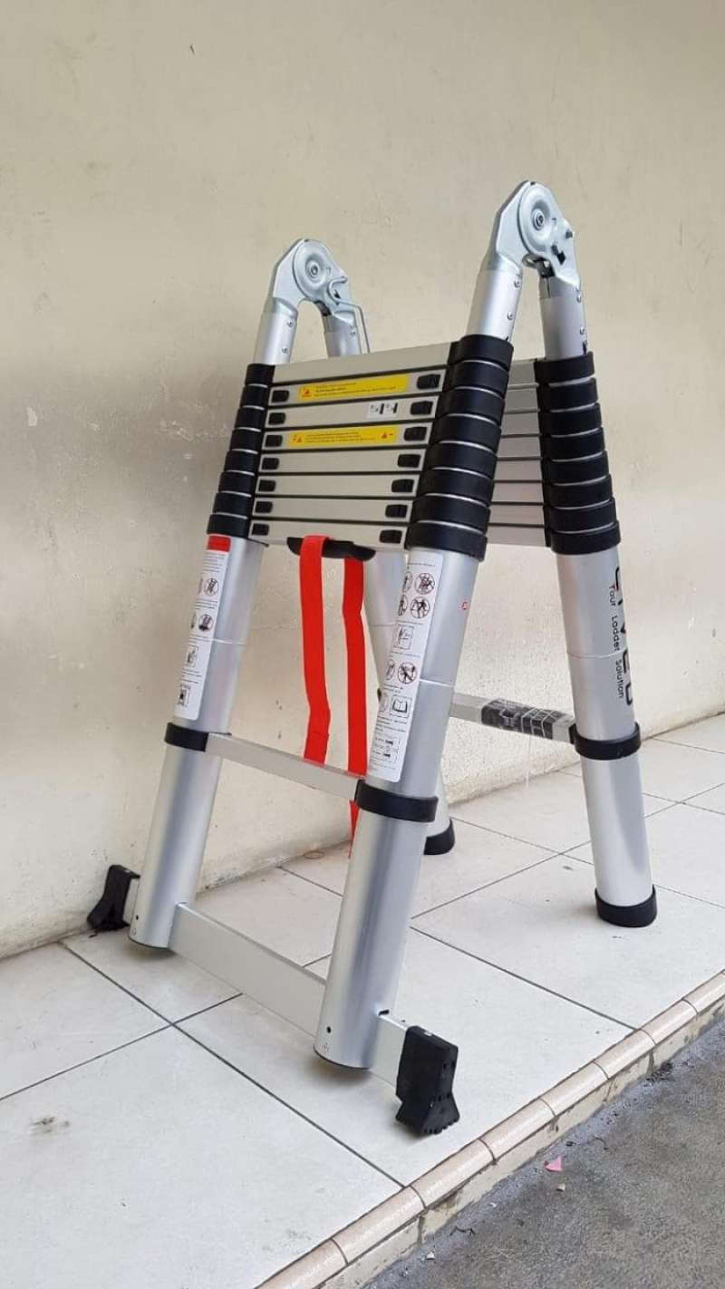 Promo Tangga Teleskopik 6 Meter Multipurpose, Tangga Lipat Double 6 M ...