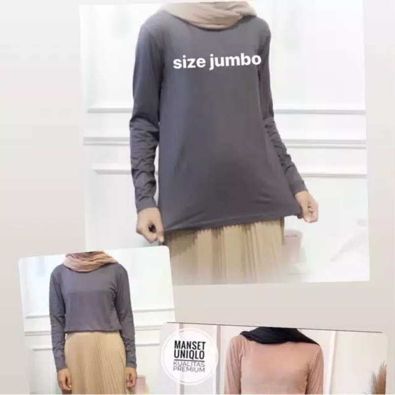 Jual Manset Uniqlo Jumbo Inner Baju Premium Super Adem Size Jumbo di ...