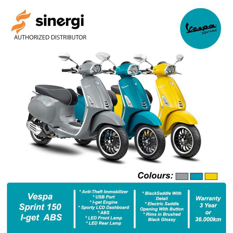 Jual Vespa Sprint 150 I-get Abs [off The Road] Sepeda Motor Di Seller Vespa Sinergi Official ...