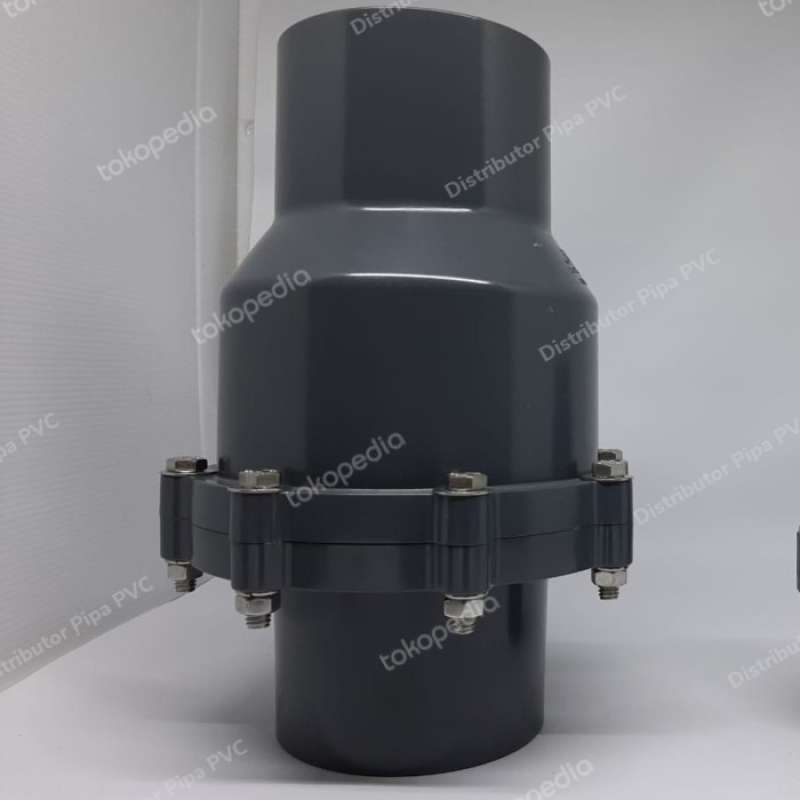 Promo Swing Check Valve 1-1/2 inch DN40 PVC JIS Socket Pipa PVC Klep ...