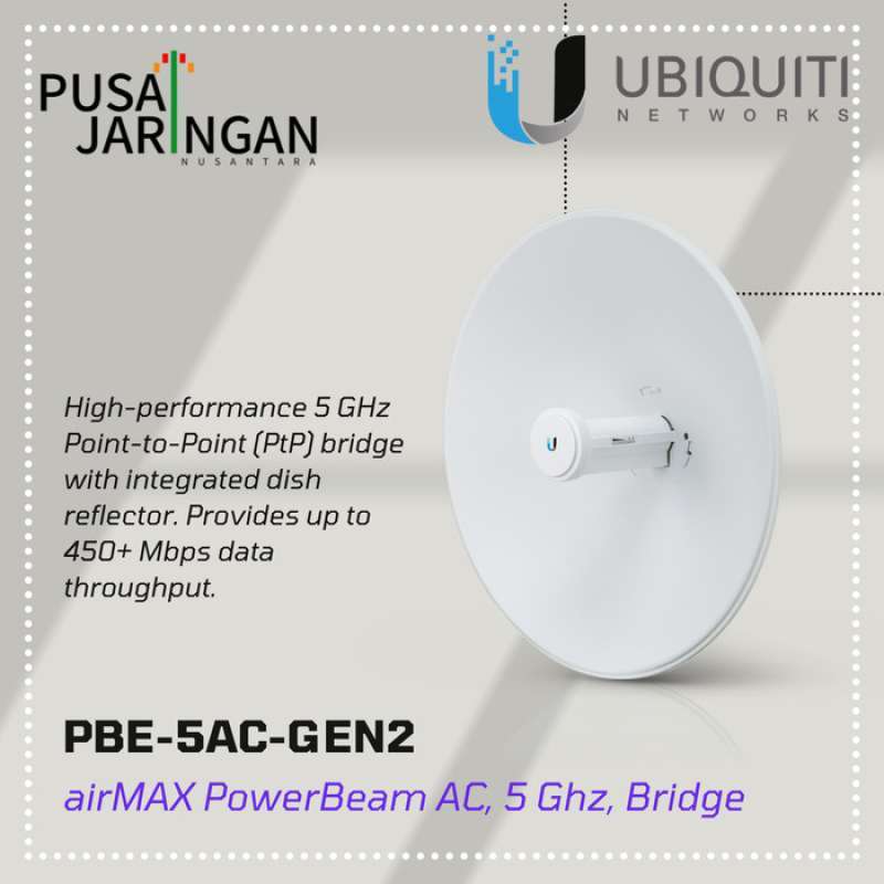 Promo UBIQUITI PowerBeam 5AC-Gen 2, PBE-5AC-Gen2 Diskon 23% di Seller ...