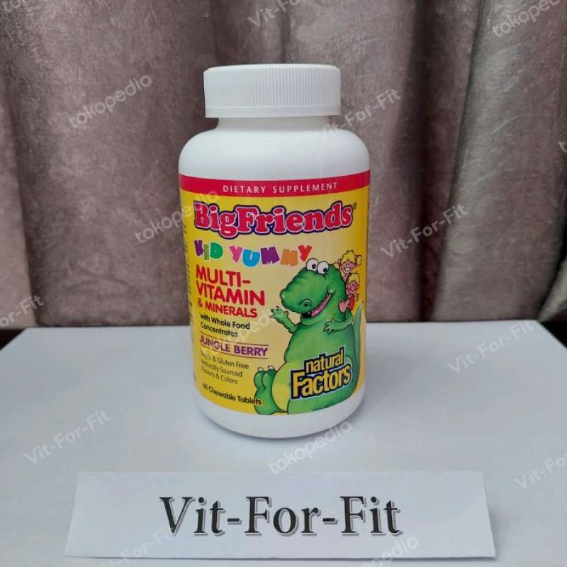 Jual Big Friends Multi Vitamin Minerals Kids 60s || Multivitamin Kid ...