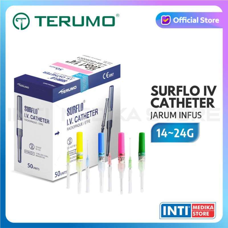 Jual Terumo - Surflo Iv Catheter | Jarum Infus 14 16 18 20 22 24 G Di ...