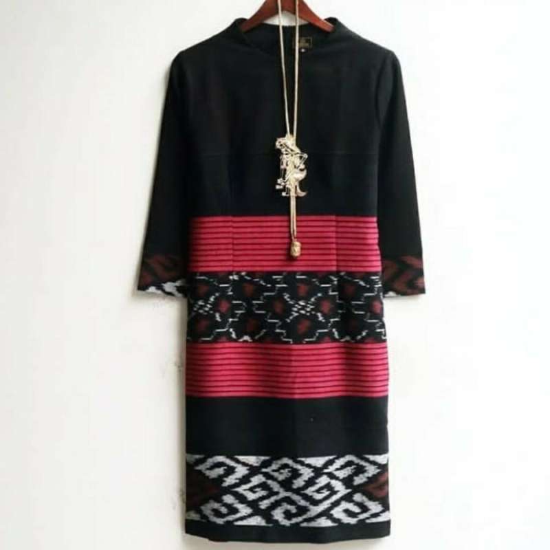 Jual Dress Tenun Etnik Tenun Troso Jepara Tenun Asli Bukan Cap Di Seller Baju Tenun Jepara ...