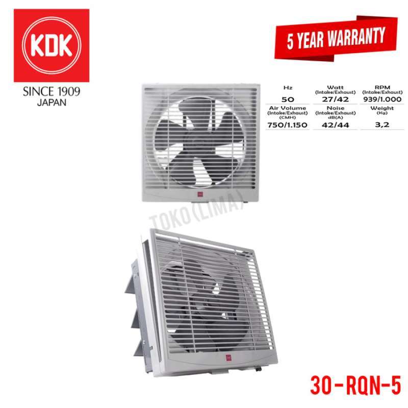 Promo Exhaust Fan Kdk 30 Rqn 5 12 Wall Fan Kdk Dinding Kdk 30Rqn Hexos ...