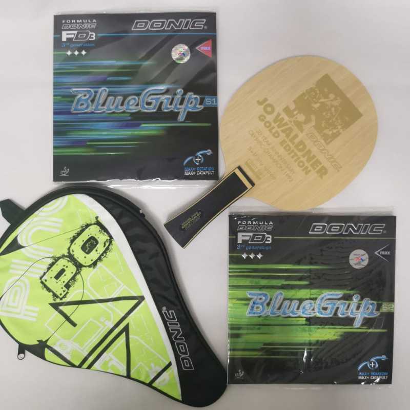 Jual Donic Bat Pingpong Jo Waldner plus karet Bluegrip Set di Seller Donic Indonesia Official ...