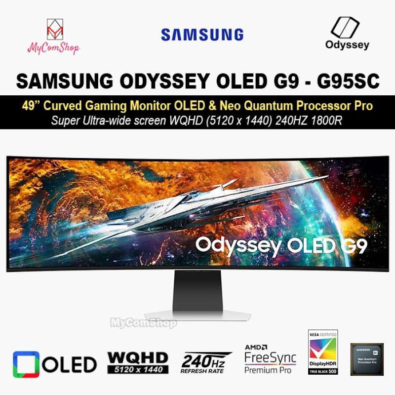 Jual Samsung Odyssey Oled G9 G95sc Gaming Monitor 49-inch Curved Wqhd ...