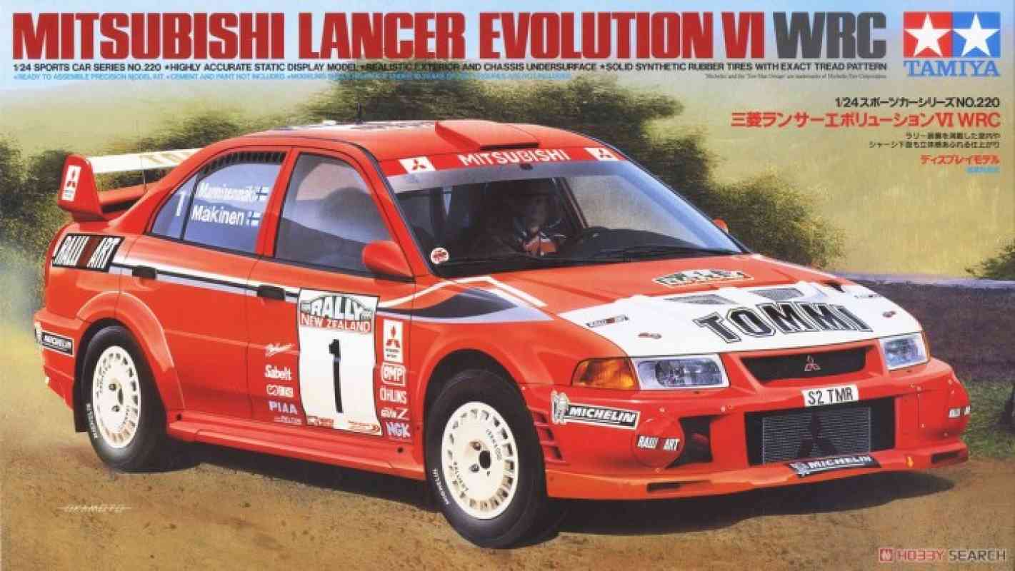 Promo Tamiya 24220 Mitsubishi Lancer Evolution Vi Wrc 1/24 Scale Model ...