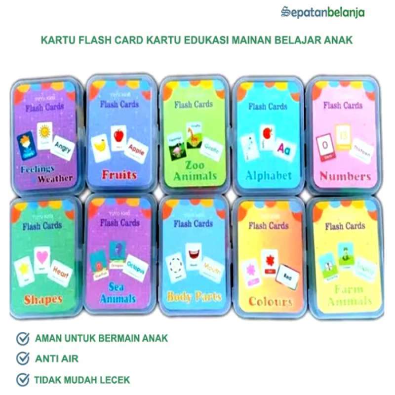 Jual Mainan Flashcard Kartu Belajar Edukasi Anak Di Seller Sepatan ...