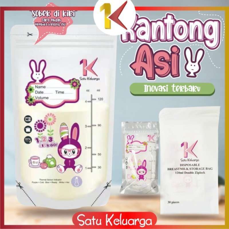 Promo SK-C264 Kantong Asi 120ml Isi 30 dengan THERMAL SENSOR Plastik ...