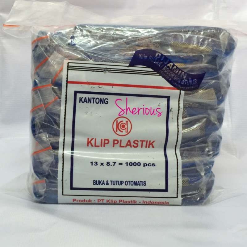 Jual Klip Plastik Biru Ukuran 13cmx8 7cm Isi 1000 Pcs Di Seller Honey