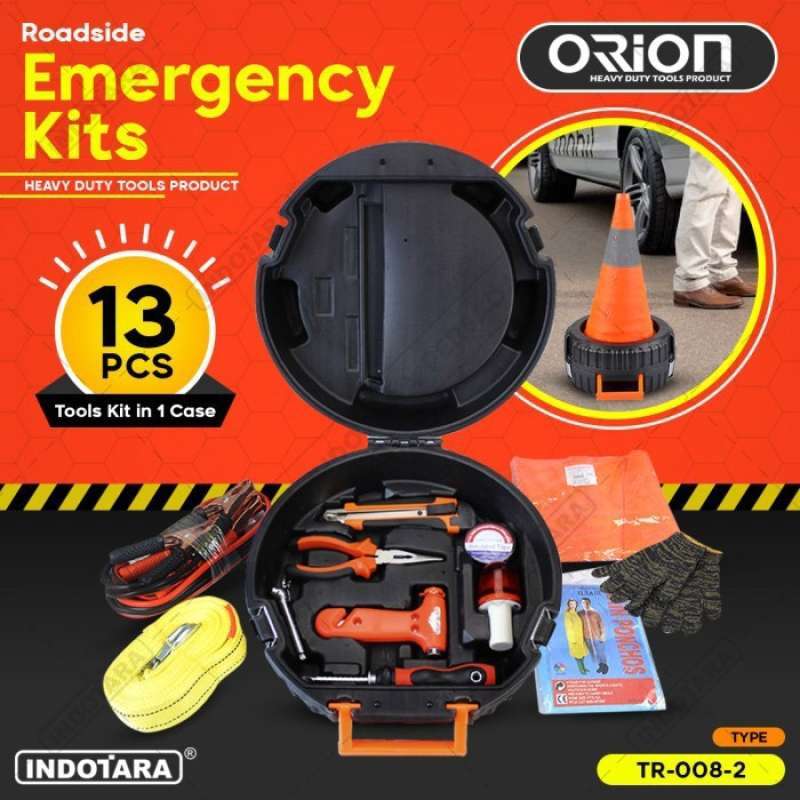 Promo Car Emergency Kit Keselamatan Mobil 13 in 1 - Orion TR0 Diskon 23 ...