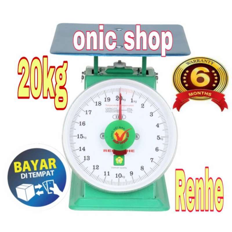 Promo timbangan duduk jarum 20kg barang/timbangan buah sembako daging Diskon 28% di Seller Arie ...