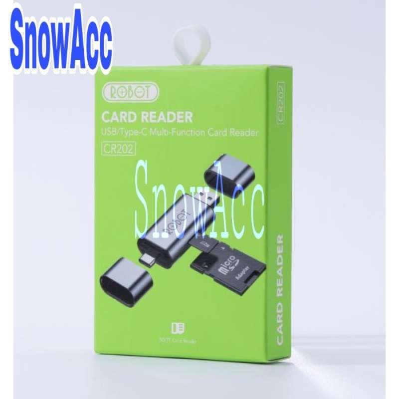 Promo Robot CR202 2in1 OTG USB 3.0 USB-C Micro SD Card Reader Diskon 23 ...
