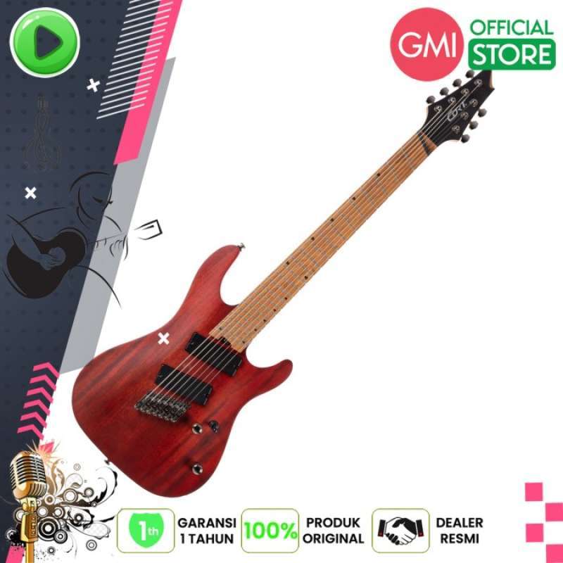 Promo Cort KX307-MS Multi Scale 7 String Electric Guitar Open Pore ...