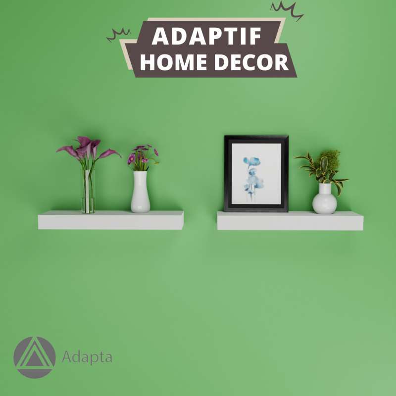 Jual Set Isi 2 Pcs Rak DInding Minimalis Ukuran 40x12x4 cm - Ambalan ...