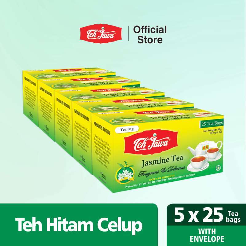 Jual Teh Jawa Jasmine Tea Enveloped Celup isi 25 per Pack (isi 5 Pcs ...