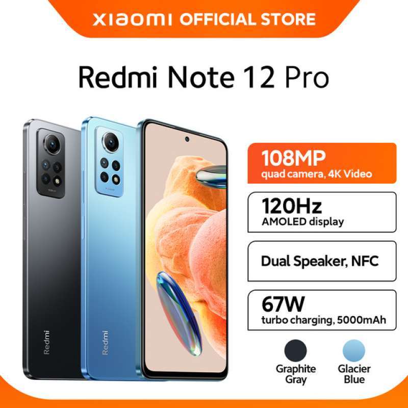 Jual (RESMI) XIaomi Redmi Note 12 Pro 4G 128GB|256GB Resmi Indonesia ...