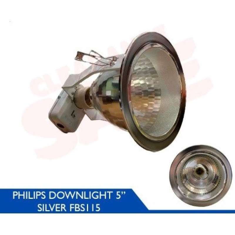 Promo Philips Downlight 5 inch FBS115 Silver 5 Kap Downlight Philips ...