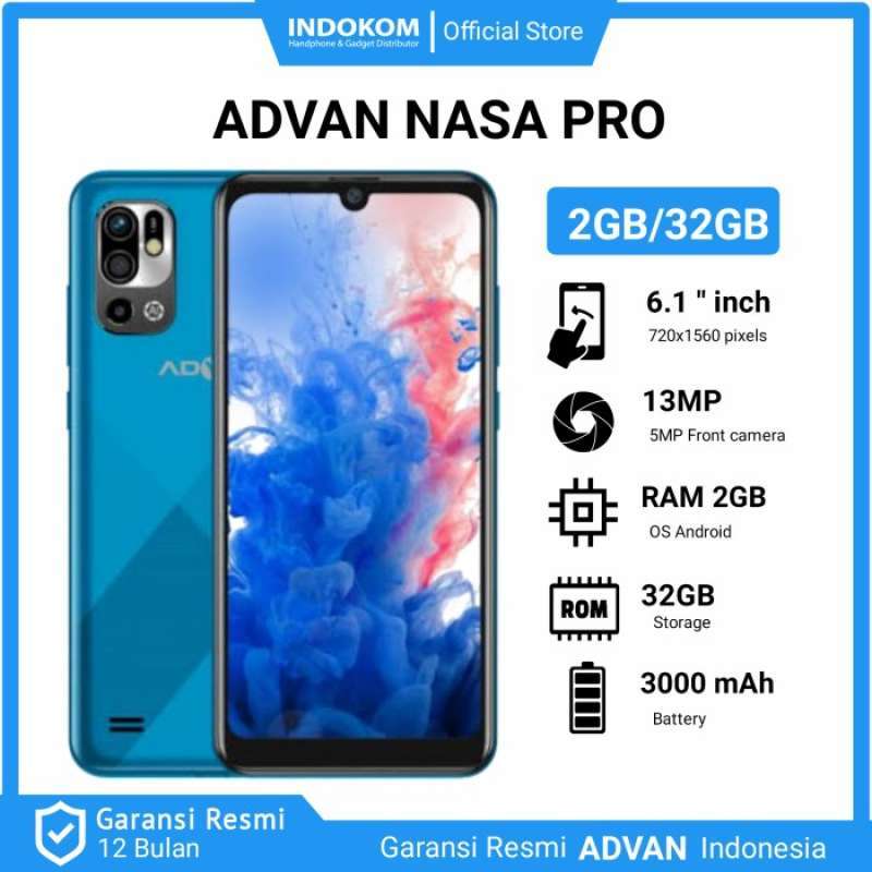 Jual Advan Nasa Pro 4g Green Ram 2gb/32gb - Garansi Resmi Advan Di ...