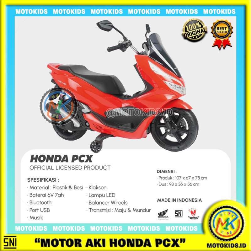 Jual Mainan Motor Aki Anak Honda Pcx Lisensi Pmb M-988 M988 Motokids Di ...