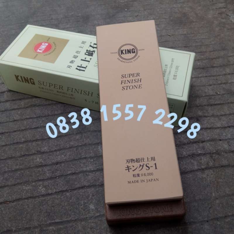 Promo Batu Asah Merk King Grit 6000 Sharpening Super Pinishing Stone ...