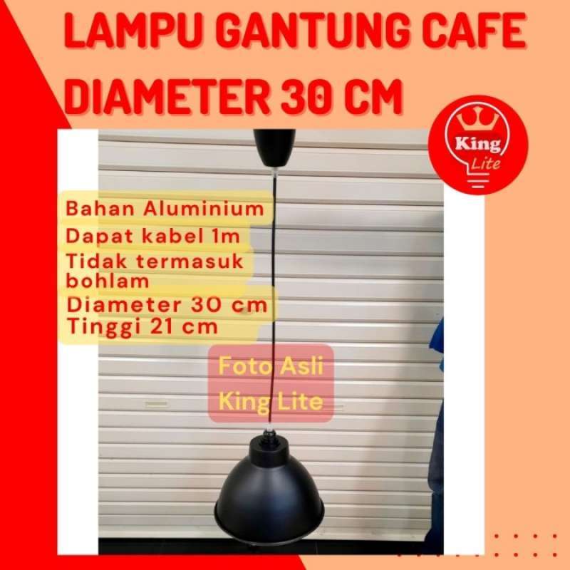 Promo lampu gantung cafe industrial diameter 30 cm Diskon 23% di Seller Cuanz Store - Kalibata ...