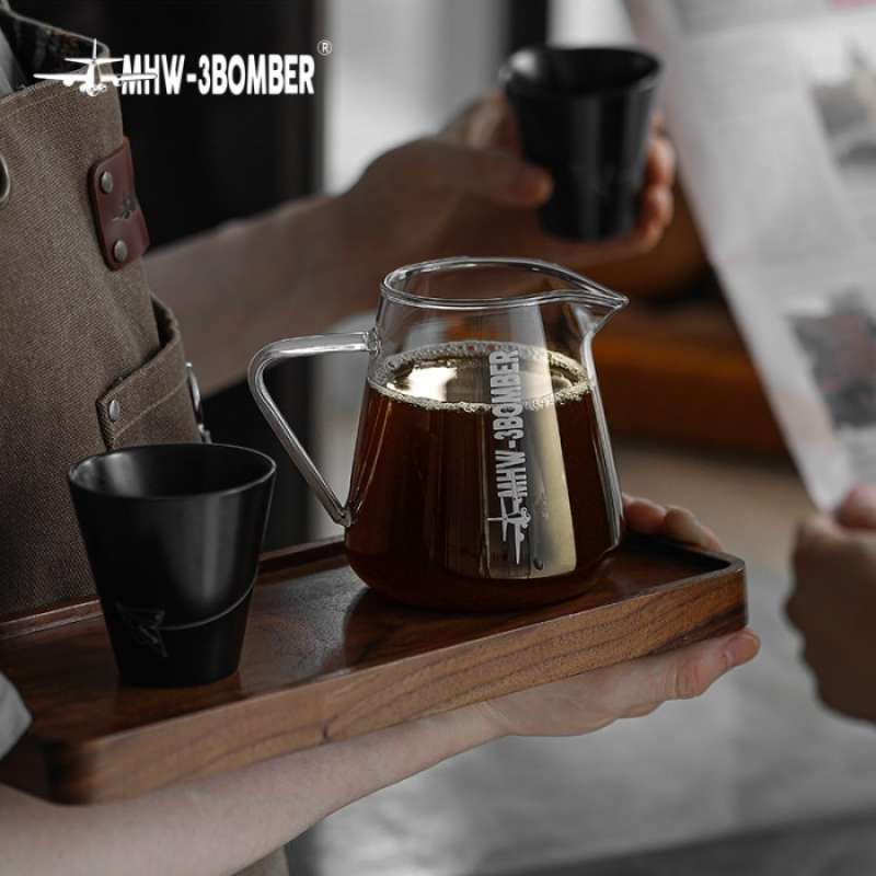 Promo 500ML - Glass Coffee Server Pitcher/ Jar Kopi Kaca Transparan ...