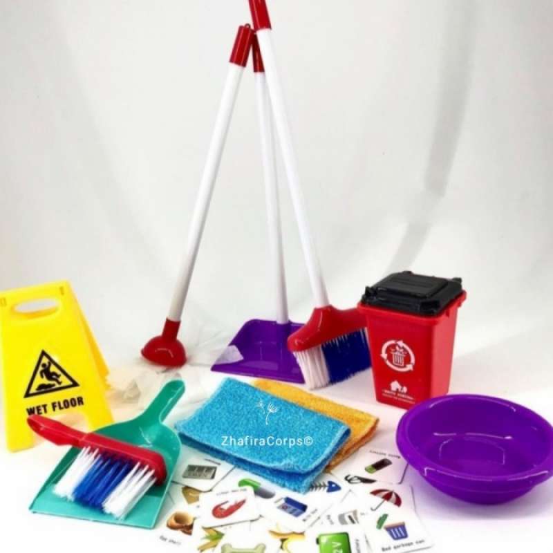 Promo Mainan Playset Alat Kebersihan Anak Edukatif -Cleaning Set Mainan ...