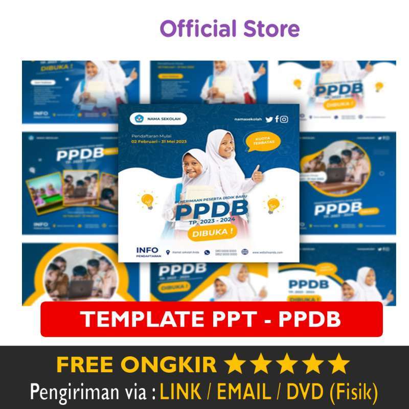 Promo Template PPT - PPDB Special Presentasi Slide Power Point Premium ...